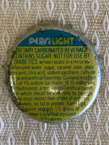 8 RARE - Vintage Pepsi Light Yellow/Blue Bottle Cap | eBay