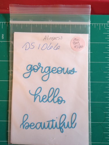 Used Thin Metal Die Cut Tool Sizzix & Spellbinder 1066 Gorgeous Hello ...