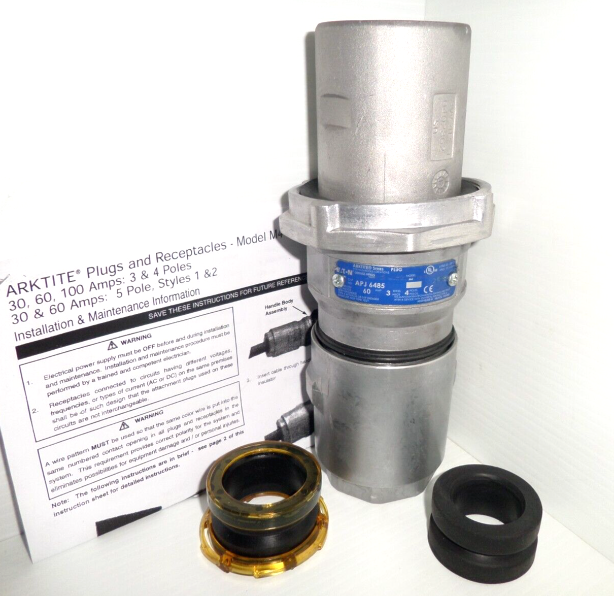 Crouse-Hinds APJ6485 4-Pole Circuit Breaker Plug for sale online | eBay