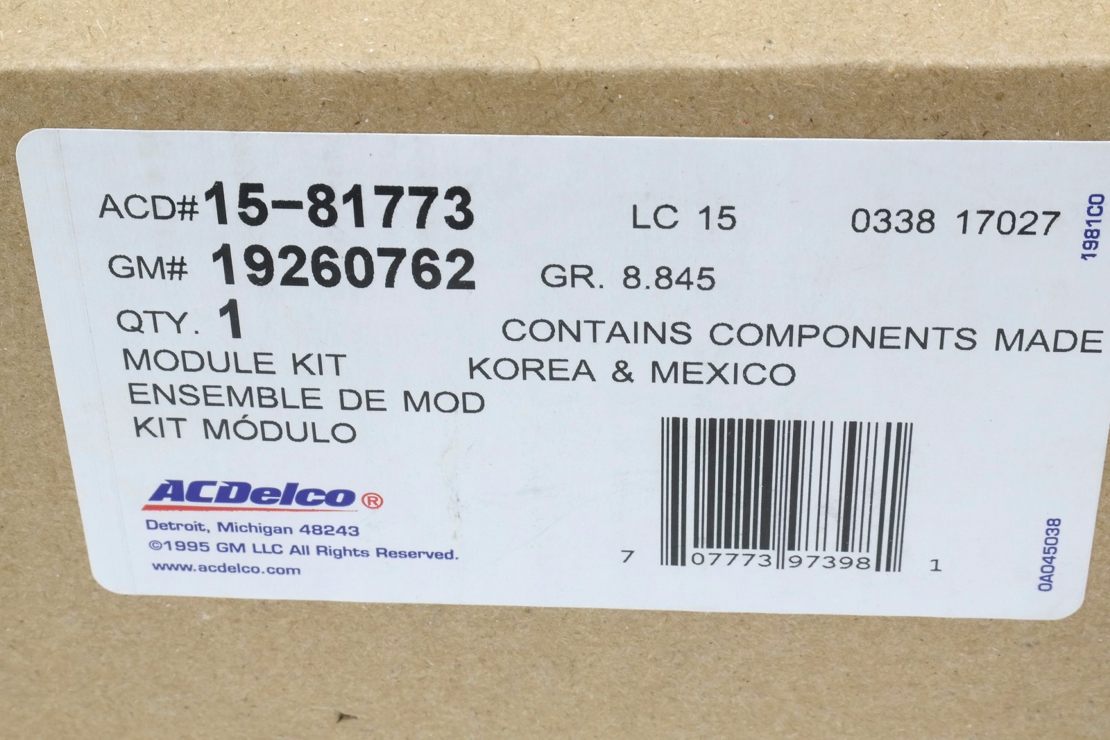 NEW GENUINE Auto Temperature HVAC Control Unit 03-07 GM Trucks & SUVs ...