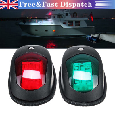2PCS Marine NAV 12V 24V LED Lights Side Mount Port & Starboard Boat ...