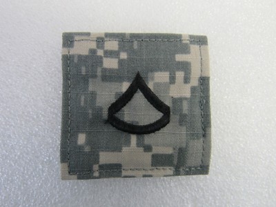 US Army Private First Class PFC Enlisted Rank Hook Pixel Camo Patch ...