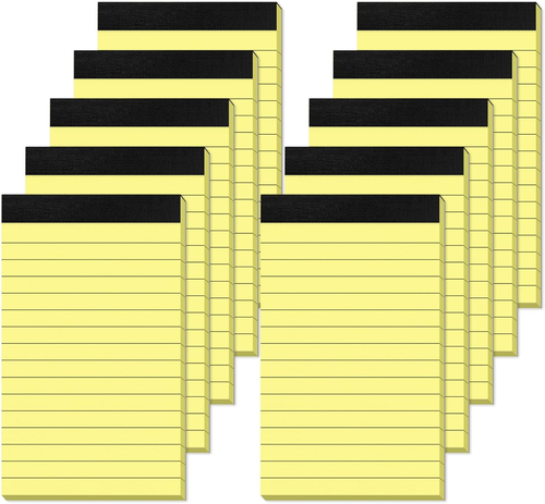 Yellow Note Pads 3X5 Small Notepads 3X5 Memo Pads Small Notebooks 3X5 ...