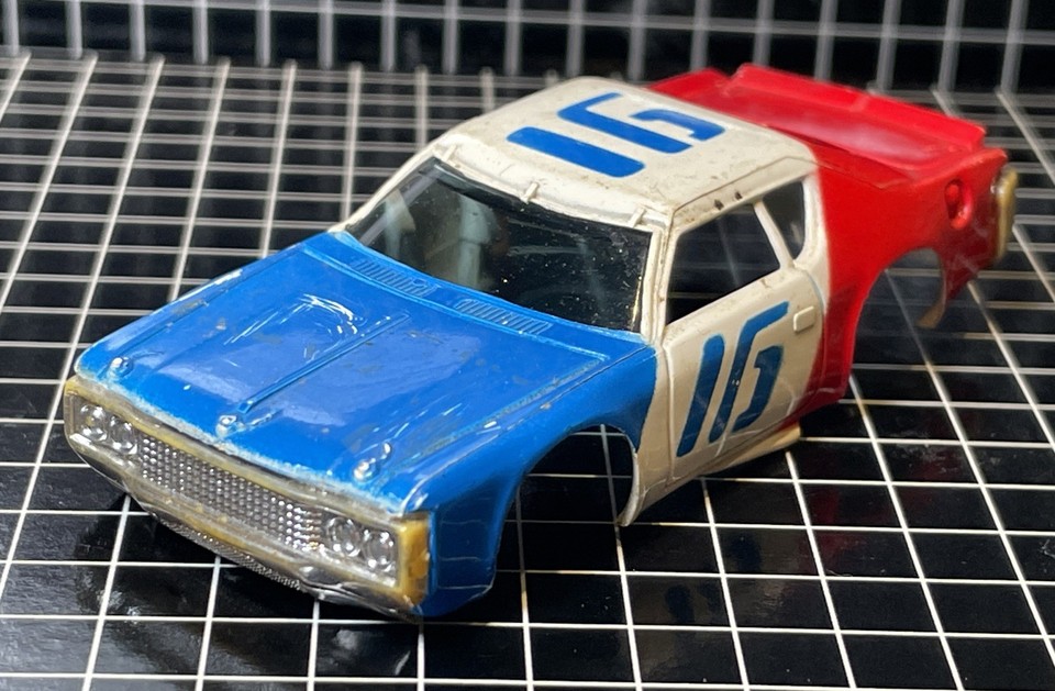 Matador Stock Car AFX #1787 Red White Blue paint Slot Car w/ Chrome ...