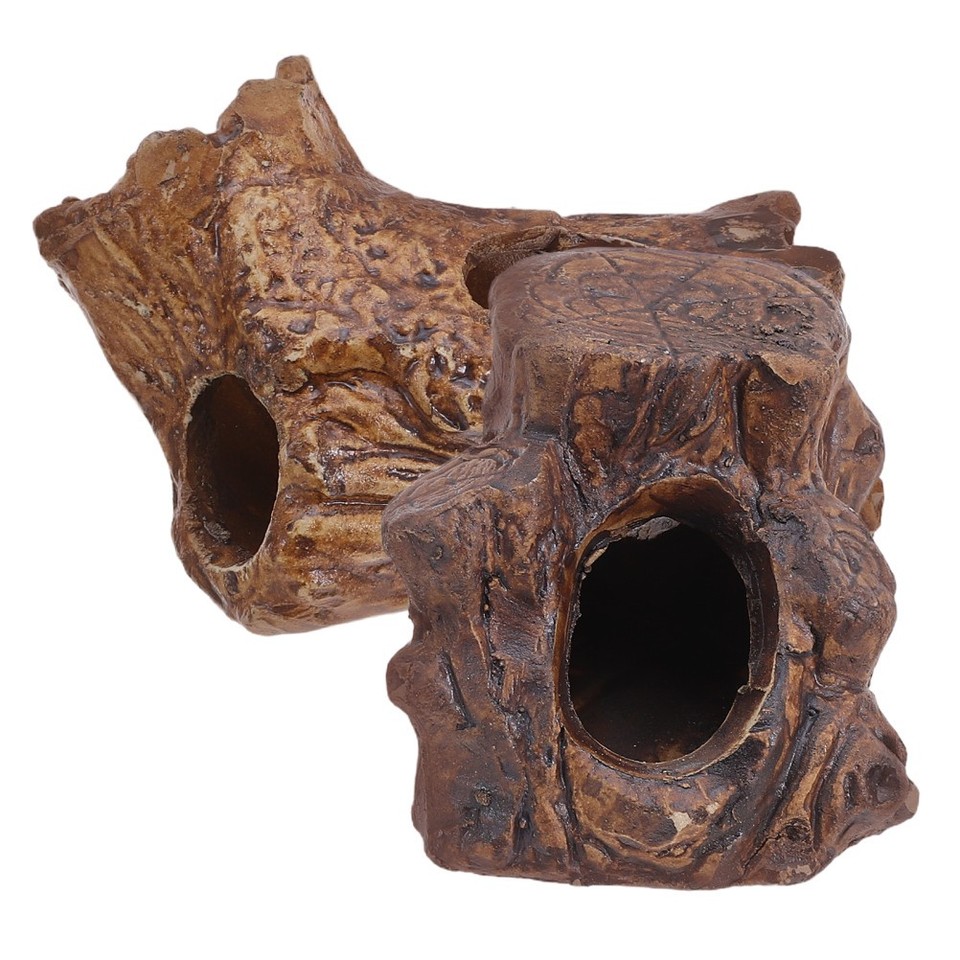 2 Pcs Shrimp Hide Ceramic Aquarium Decor Decoration House Breeding Pots ...