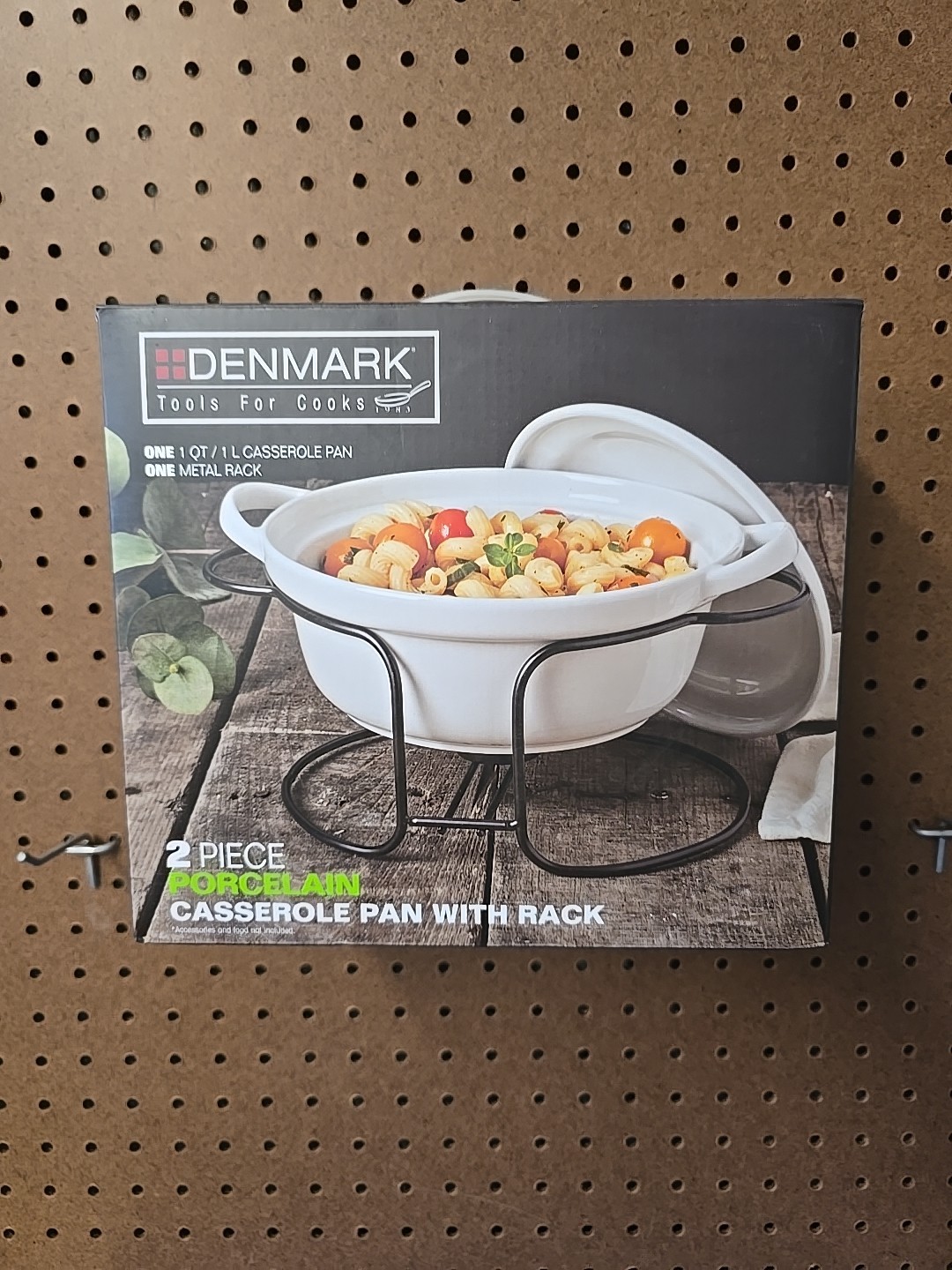 Denmark Tools for Cooks 2 pcs Porcelain Casserole Pan w/Rack ...