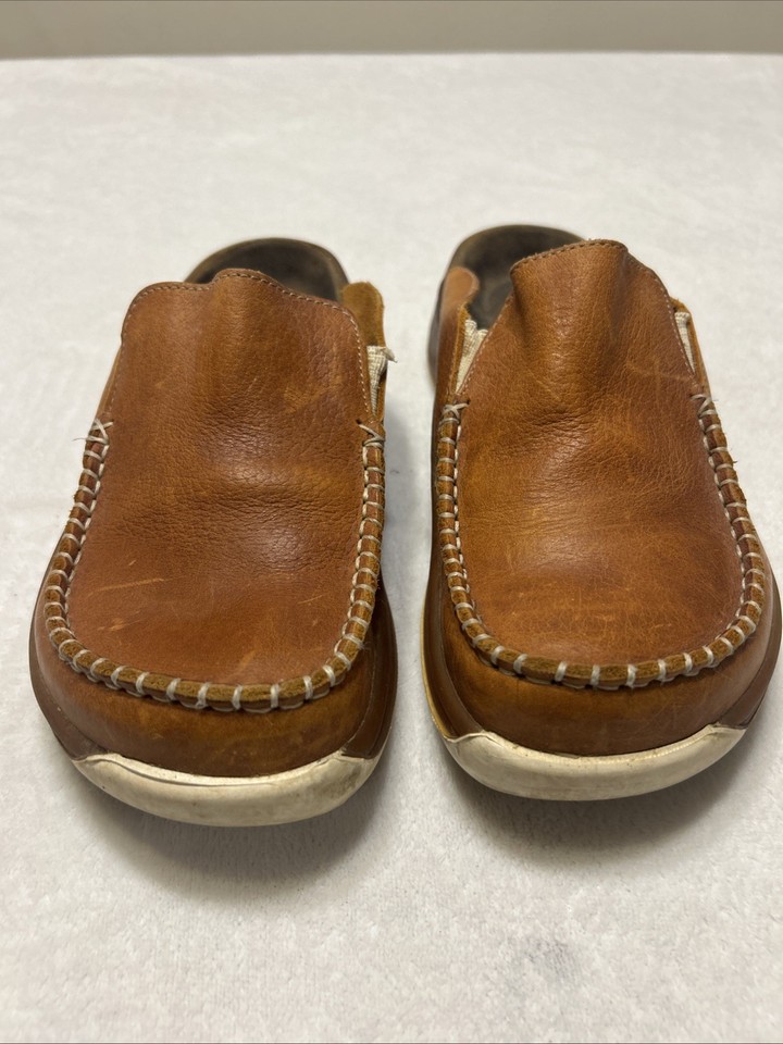 Birkenstock Tatami Shoes Size 7 Brown Mule Clogs Leather Closed Toe ...