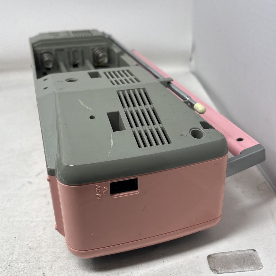 Sony Sound Rider CFS-210 AM/FM Cassette Boombox Rare Peach Pink ...