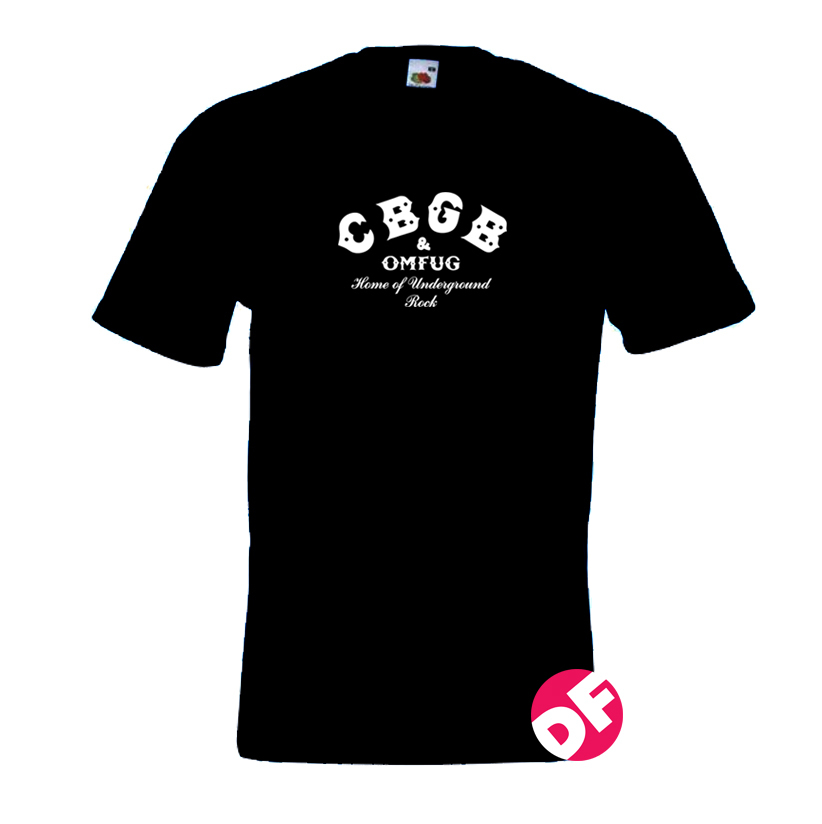 Cbgb Omfug Logo Live At CBGB's 45th Anniversary Tee – The Damned