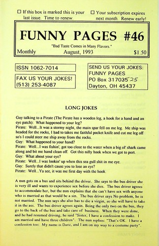 Funny Pages Zine 1993 46 Dayton Ohio Humor Zine Y | eBay