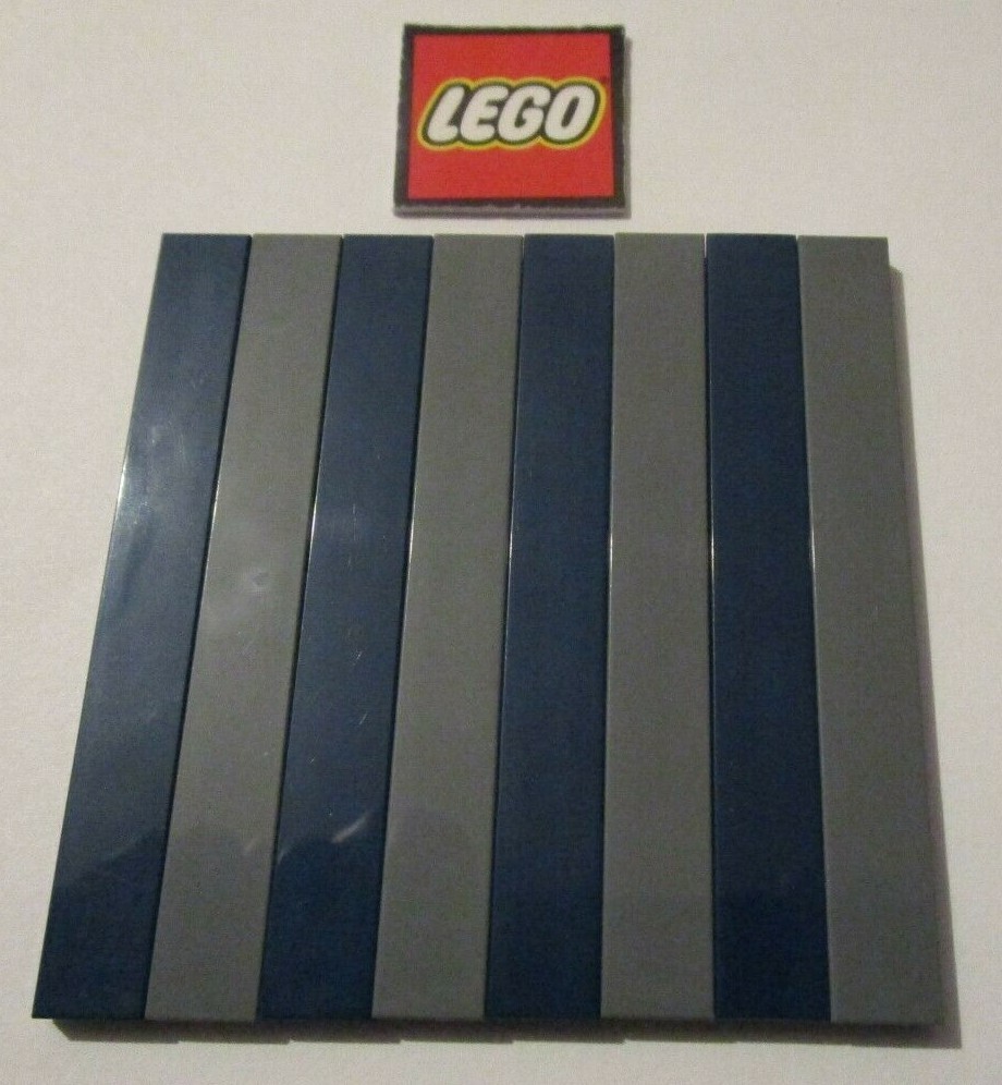 LEGO 1x8 Tiles (Packs of 8) - Choose Tile Colour covers 8x8 - Design ...