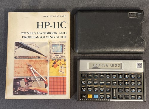 Vintage Pocket Hewlett Packard HP 11C Scientific Calculator Works & Handbook | eBay