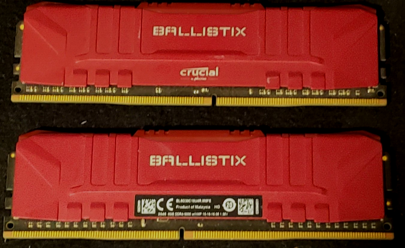 Crucial Ballistix 8gb Ddr4-3000 Ddr4 Desktop Gaming RAM (red ...