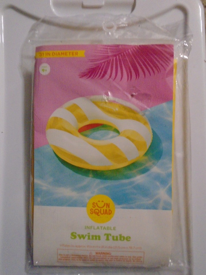 Sun Squad 31 inch Diameter Inflatable Swim Tube | eBay