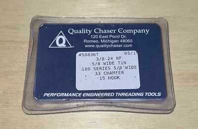 NEW QUALITY CHASER CO. 3/8"-24 NF 100 SERIES H&G CHASER INSERT SET | eBay