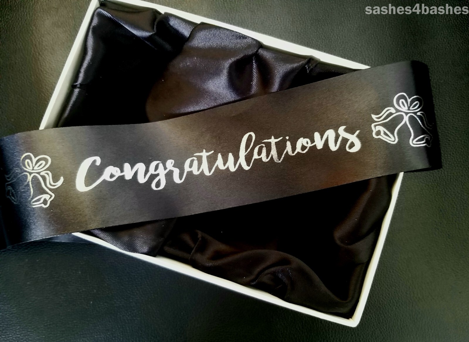 PERSONALISED satin cake ribbon, Gift Wrap 50mm wide. Increments of 1 ...