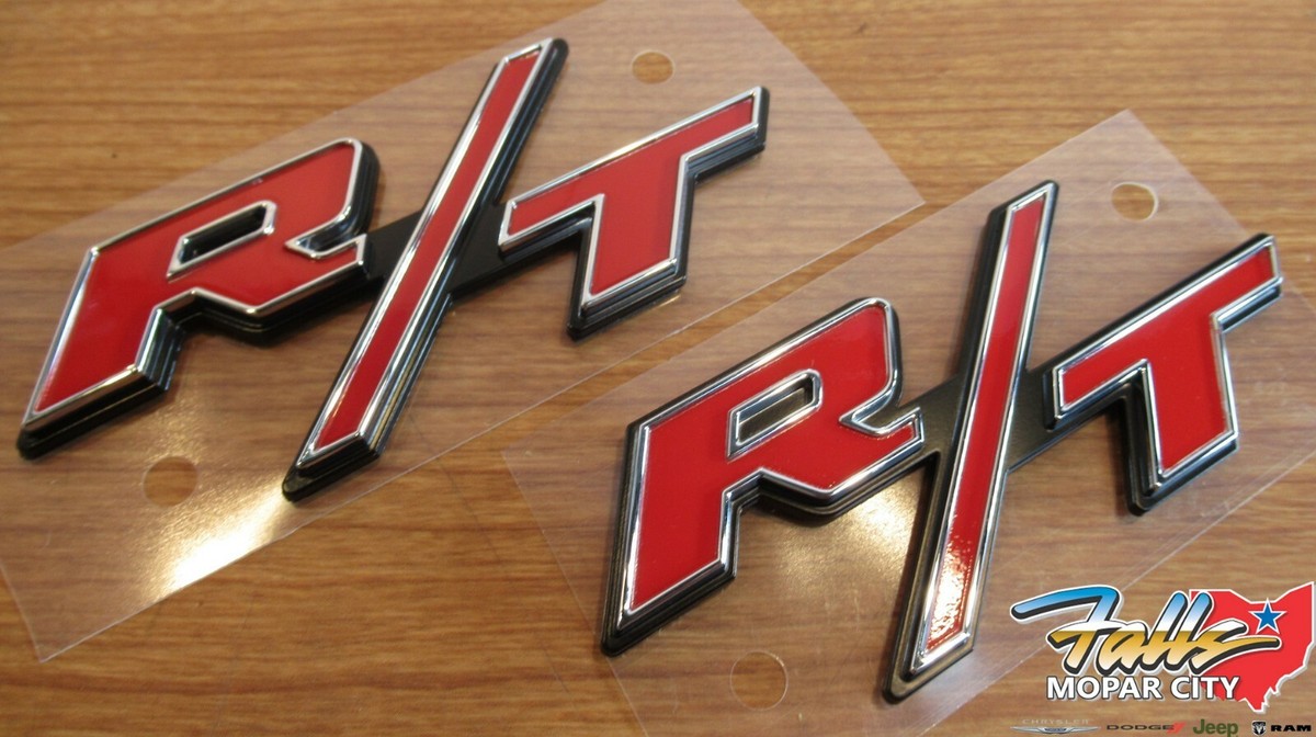 Logotipo De Dodge Ram Rt R/T Trunk Emblem Inlay Decal Scat Pack