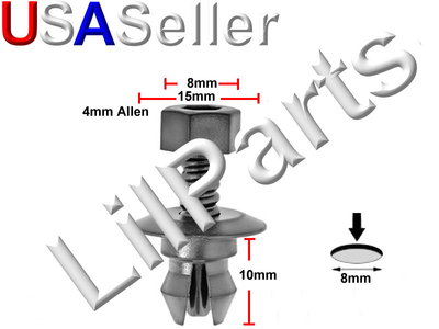 Trim Fairing Splash Shield Rocker Moulding Retainers Fasteners Clips ...