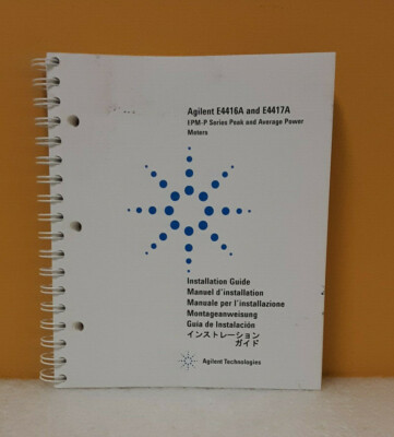 Agilent E4416-90002 E4416A/E4417A EPM-P Series Peak/Average Power ...