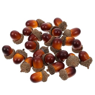 25 Pcs Foam Artificial Acorn Decorations Lifelike Simulation Acorns for ...