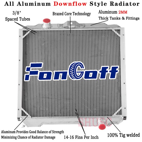 3~Row Aluminum Radiator For 2002 2003 2004 Hummer H1 6.5L V8 Diesel ...