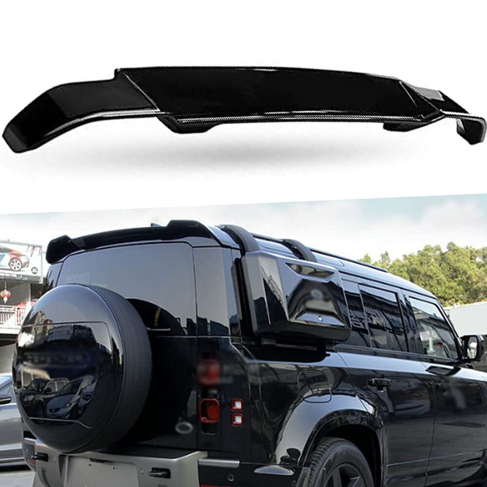 ABS Glossy Black Rear Tail Wing Trunk Lip Spoiler Fits For Defender 4D ...