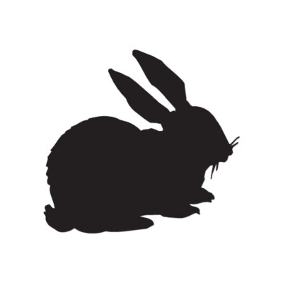 Bunny Jackrabbit Rabbit - Decal Sticker - Multiple Color & Sizes ...