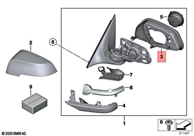BMW 51167308639 Genuine OEM Support Ring for sale online | eBay