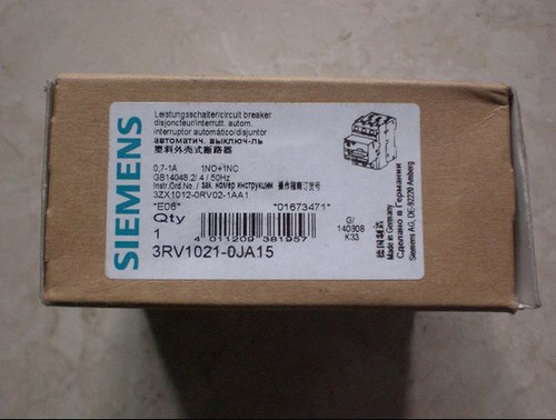 NEW Siemens 3RV1021-0JA15 3RV10 21-0JA15 0.7-1A Circuit Breaker free ...
