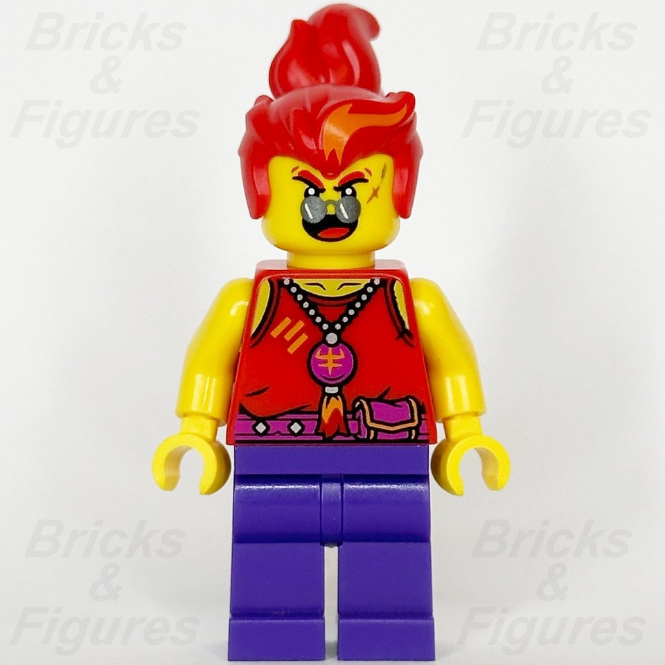 LEGO® Monkie Kid Red Son Minifigure Tank Top Purple Legs Minifig 80054 ...