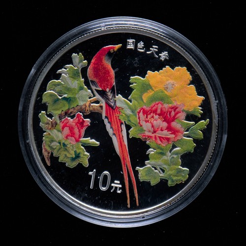 1999 China 10 Yuan Bird & Flowers 1oz Proof Silver Coin | eBay