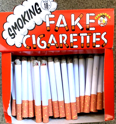 Fake Cigarettes Fags Smoke Effect Lit End Novelty Trick Joke Pranks ...