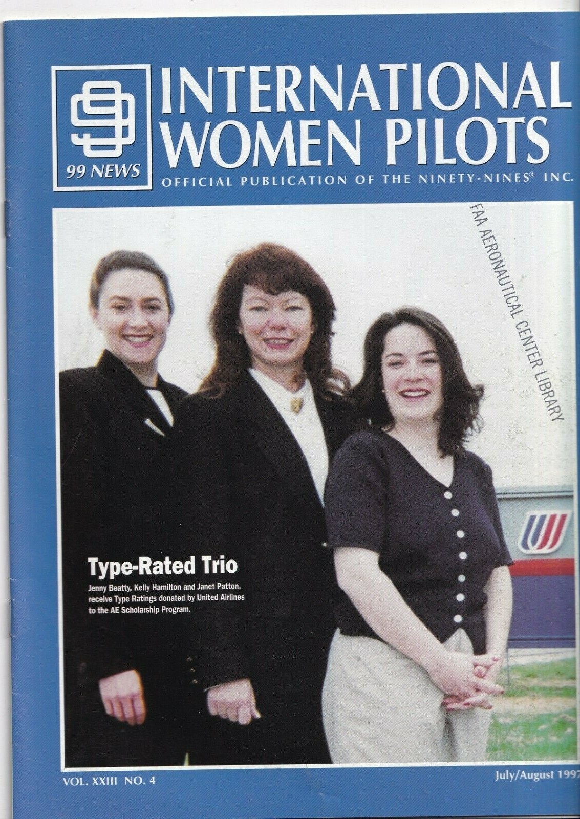 International Women Pilots Jenny Beatty Kelly Hamilton Jul/Aug 1997 ...