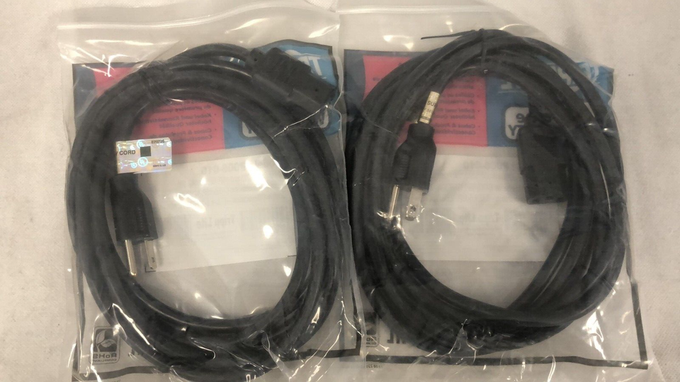 LOT OF 2 Tripp Lite Cable P006-010 10ft Computer Power Cord Cable C13 ...