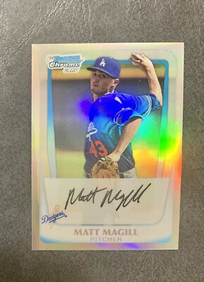 MATT MAGILL #D/799 2011 Bowman Chrome Prospects Refractor #BCP61 LA ...