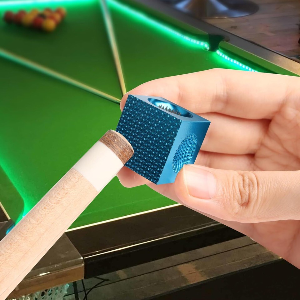 5-in-1 Billiard Pool Cue Tip Tool Scuffer/Shaper/Aerator Tip Pick Cube ...