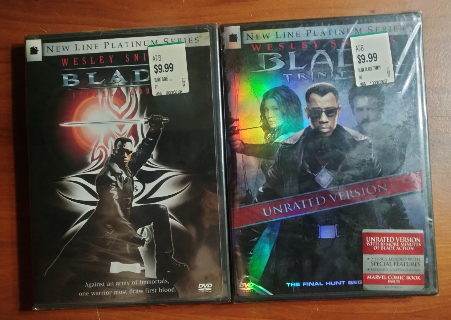 Blade: Trinity (DVD, 2004) + Blade DVD - Both Brand New Sealed Welsey ...