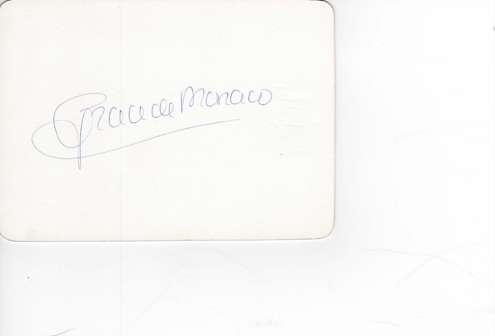 GRACE Kelly de MONACO 1978-AUTOGRAPHED SIGNED | eBay