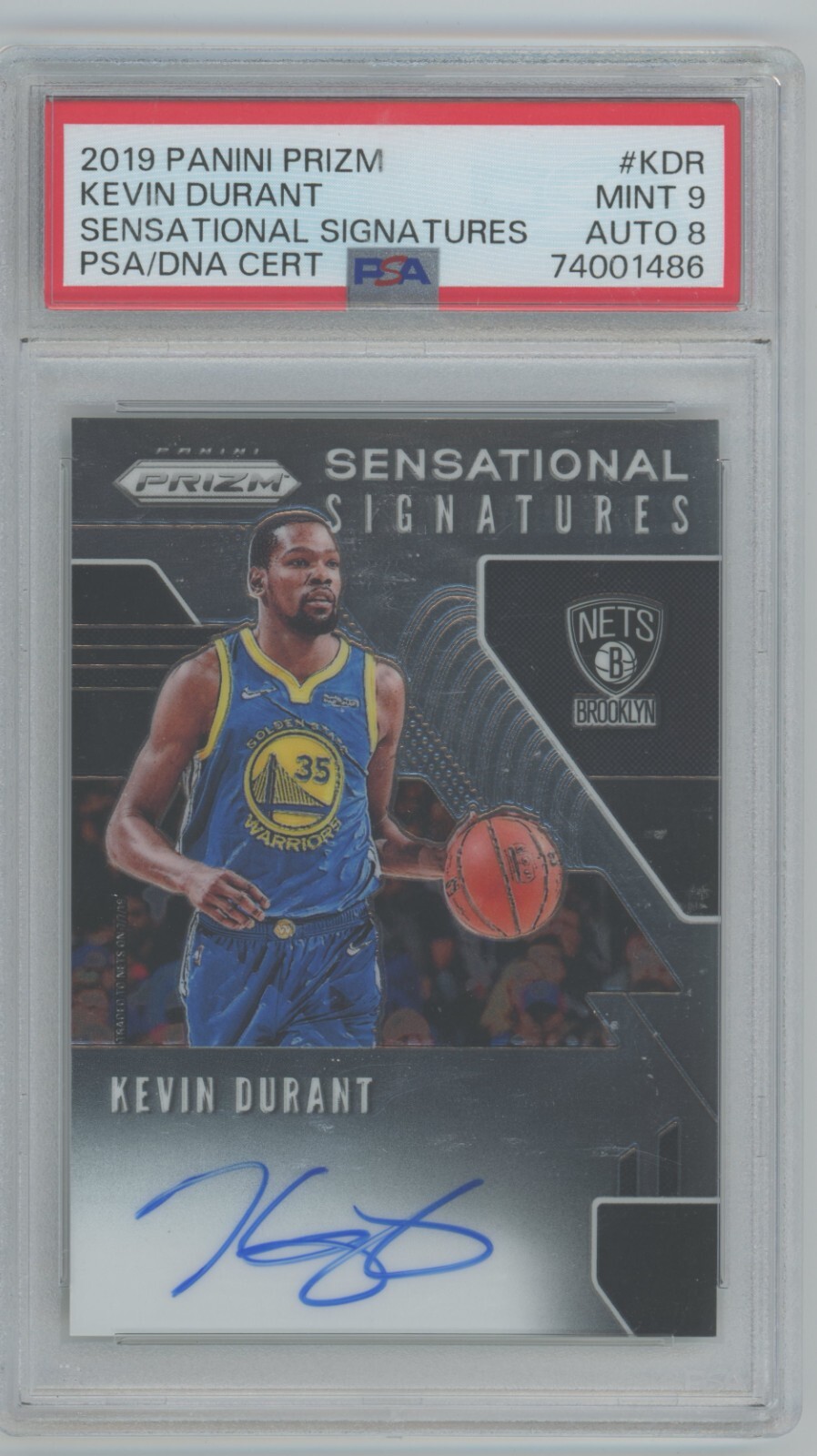 2019-20 Panini Prizm - Sensational Signatures Kevin Durant #SS-KDR (AU ...