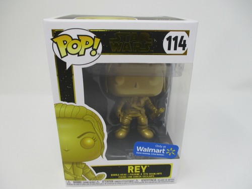 Star Wars Gold REY #114 Funko Pop Only at Walmart | eBay