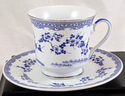 Darice Purple Floral Tea Cup and Saucer | eBay