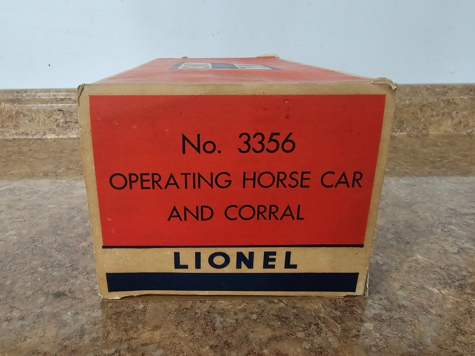 Vintage Lionel Postwar #3356 Operating Horse Car and Corral w/ Original ...