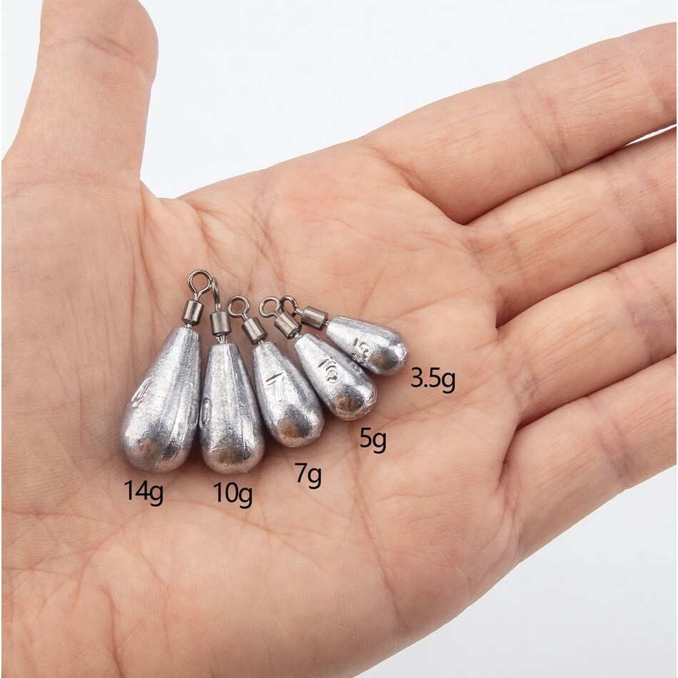 28pcs Various Bass Casting Weights Drop Shot Sinkers Catfish Fishing ...