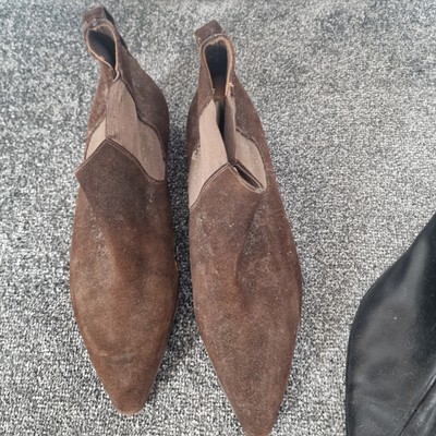 1960s Suede Leather Mod Shoes UK Size 11 | eBay UK