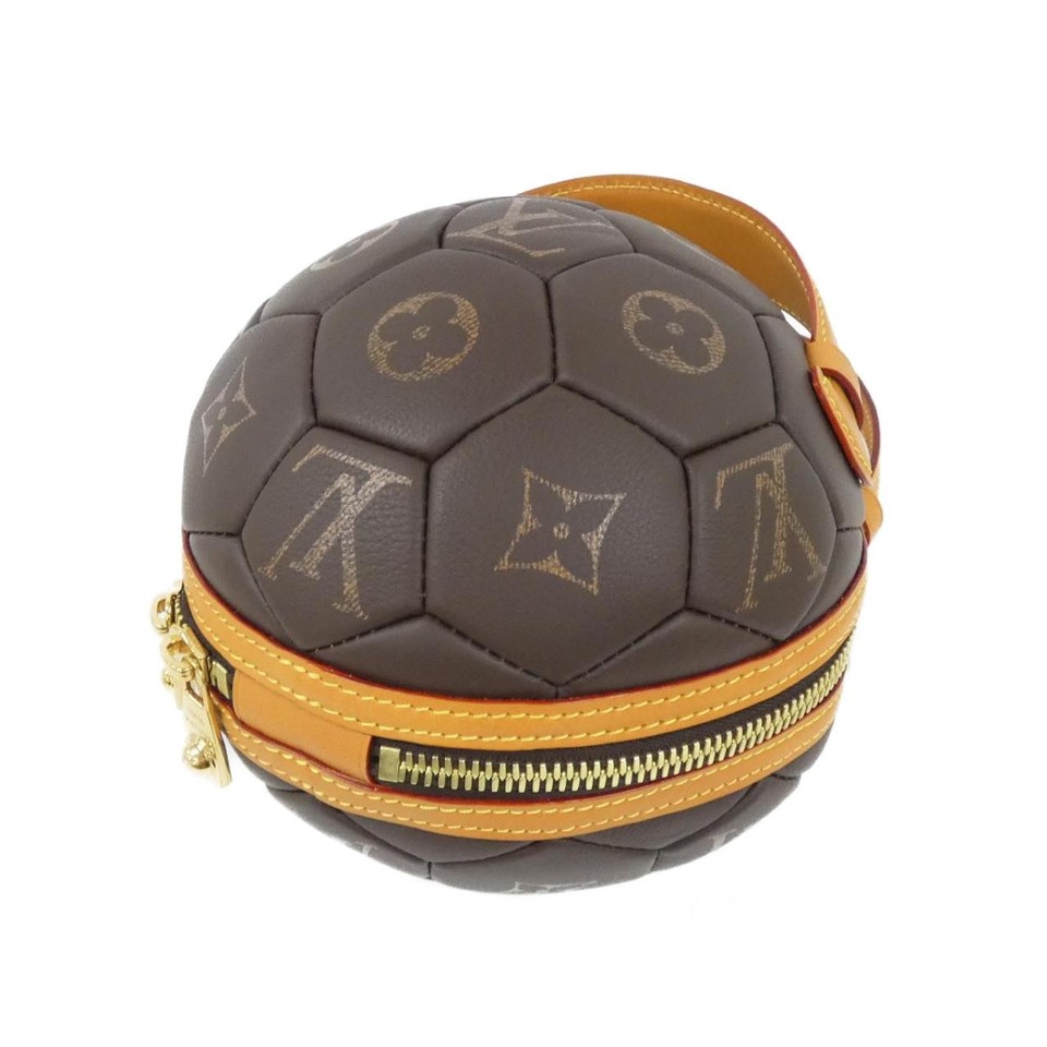 Authentic Louis Vuitton Monogram Leather Soccer Ball Bag M13894 #260 ...