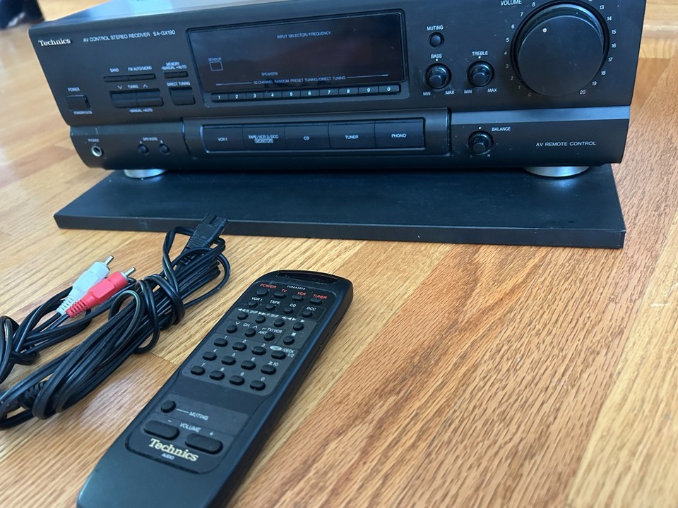 Technics AV Controller Stereo Receiver SA-GX190 Tested Working Bundle ...