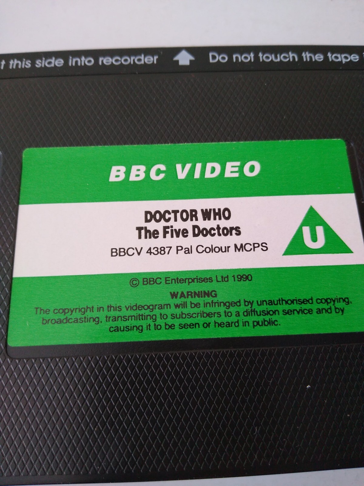 Doctor Who The Five Doctors VHS 📼 VIDEO UNABRIDGED VERSION 100 Play ...