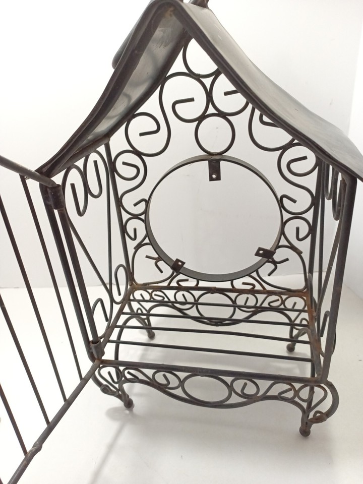 Birdcage Shaped Frame Assembly Clock Housing Wrought Iron Home Decor | eBay