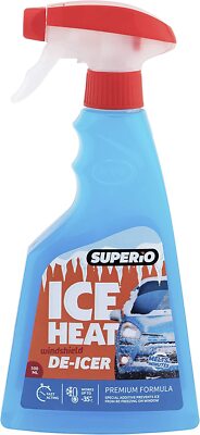 Superio Windshield De-Icer Car Spray Ice Heat Window Defroster 17 Oz ...