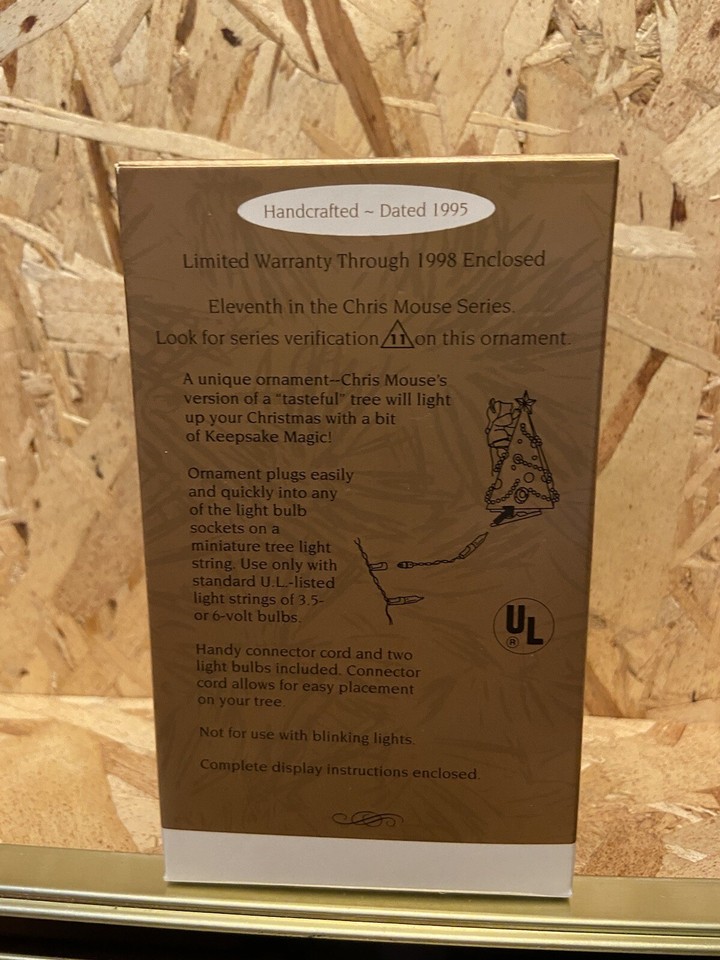 1995 Chris Mouse Tree #11 - Magic Hallmark Ornament | eBay